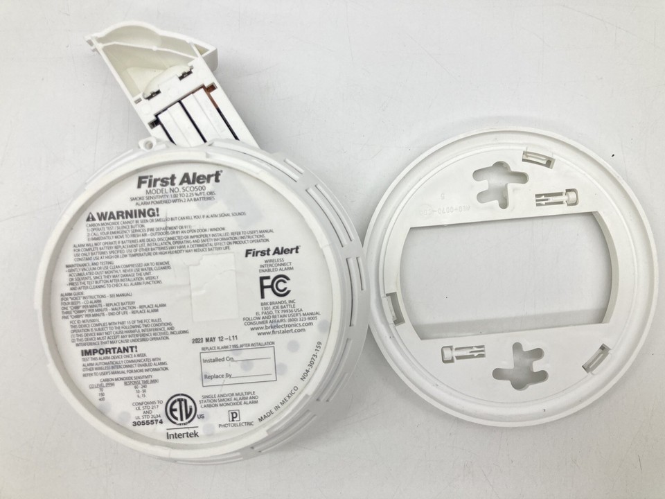 BRK First Alert SCO500 Battery Smoke/CO Detector Alarm | eBay