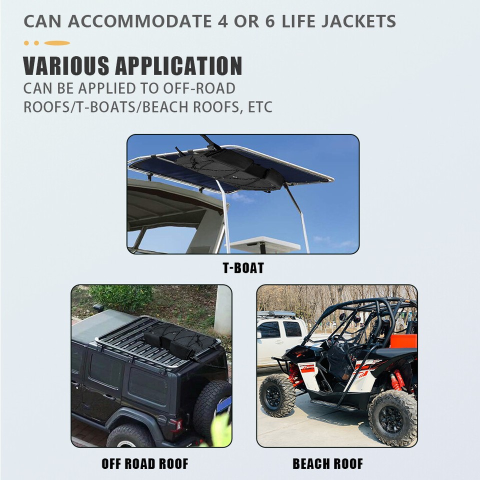 T-Top Storage Bag Bimini Top Storage Bag T-Bag Holds 6 Type II PFD Life ...
