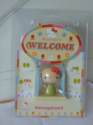 New Sanrio Hello Kitty 3D Wooden Message Board / Door Sign | eBay