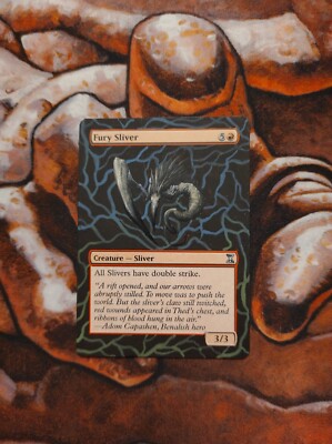 Magic the Gathering Fury Sliver Hand Painted Unique Custom MTG Alter | eBay