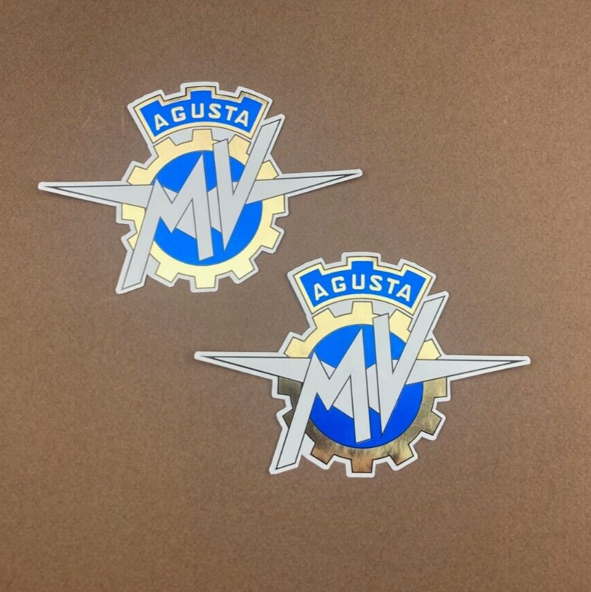 2 Vinyl Decal Stickers MV Agusta Moto GP FIM Motorcycles Motorcross | eBay