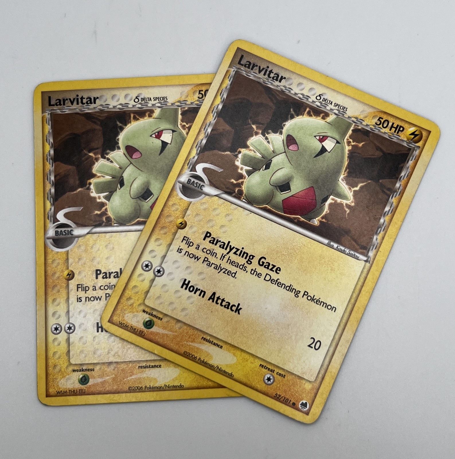 Larvitar 52/101 x2 2x Pokémon Card EX Dragon Frontiers 2006 LP | eBay
