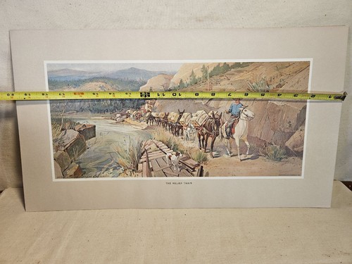 Vintage Western Lithograph Prints Set – Pioneer & Frontier Scenes ...
