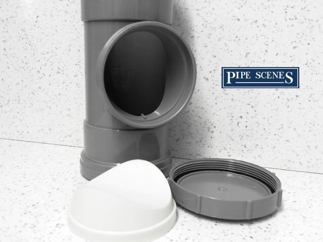 Soil Pipe Access Rodding Point Inspection Eye 110mm Grey DOUBLE SOCKET ...