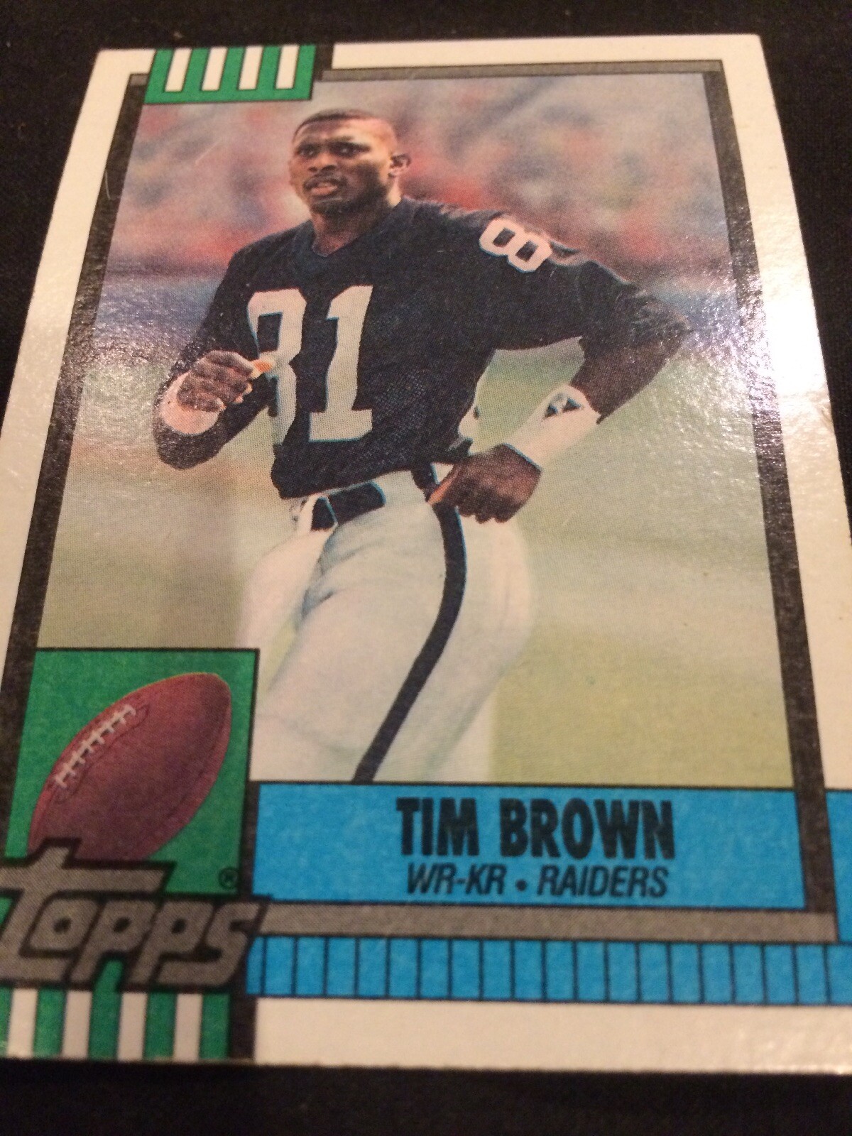 1990 Topps Tim Brown Los Angeles Raiders #295 Football Card | eBay