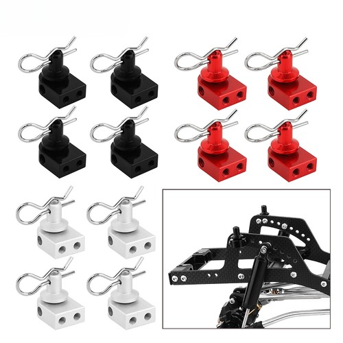 4pcs Metal Magnetic Body Post Mount with R Clips for 1/10 RC Crawler ...