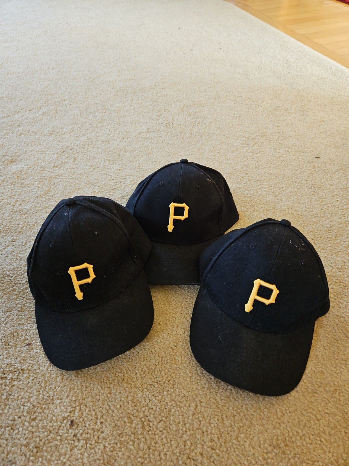 Three game day souvenir Pittsburgh Pirates ball caps. May have been ...