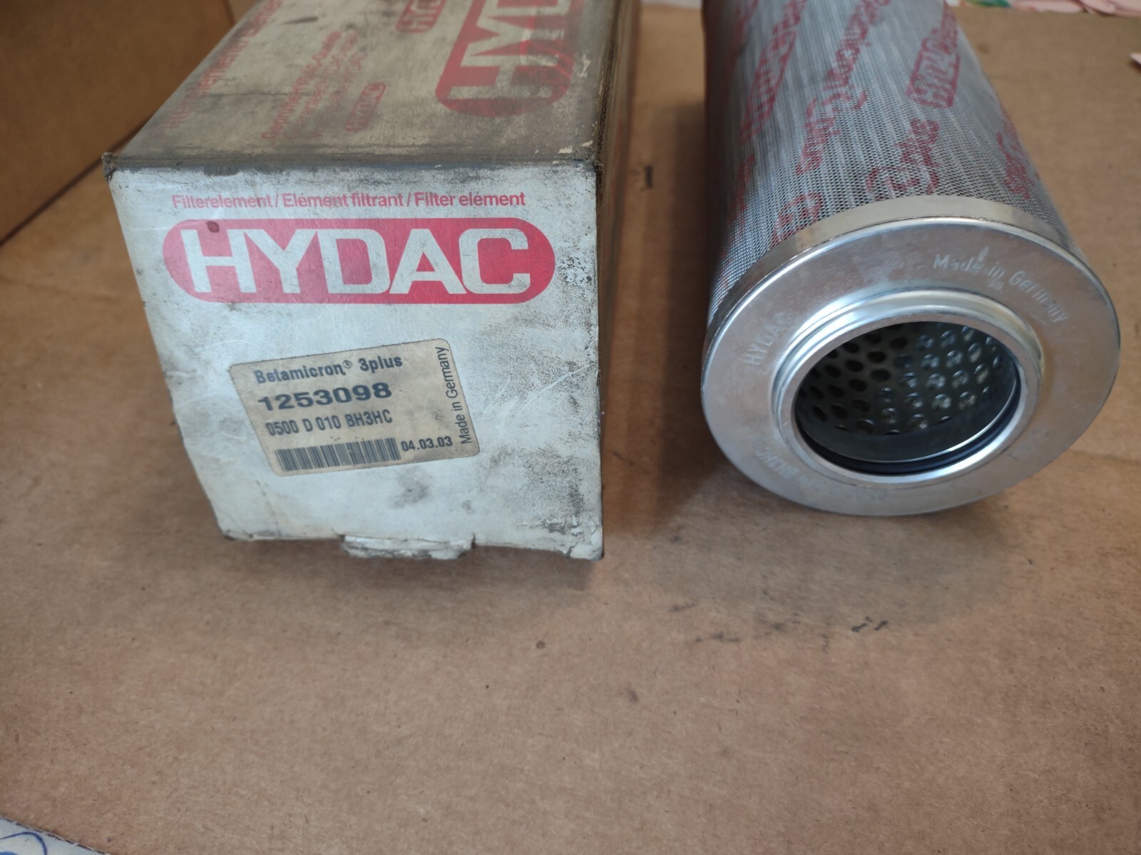 HYDAC 1253098 Betamicron 3Plus Filter Element 0500 D 010 BH3HC | eBay