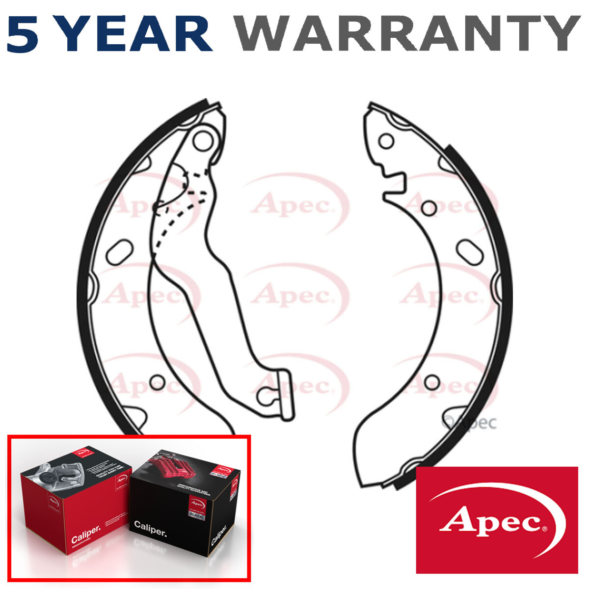 Apec Rear Brake Shoes Set Fits Elantra Coupe Lantra 1.6 1.7 2.0 CRDi ...