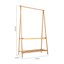 Solid Wooden Clothes Rail Rack Garment Hanging Display Stand Open ...