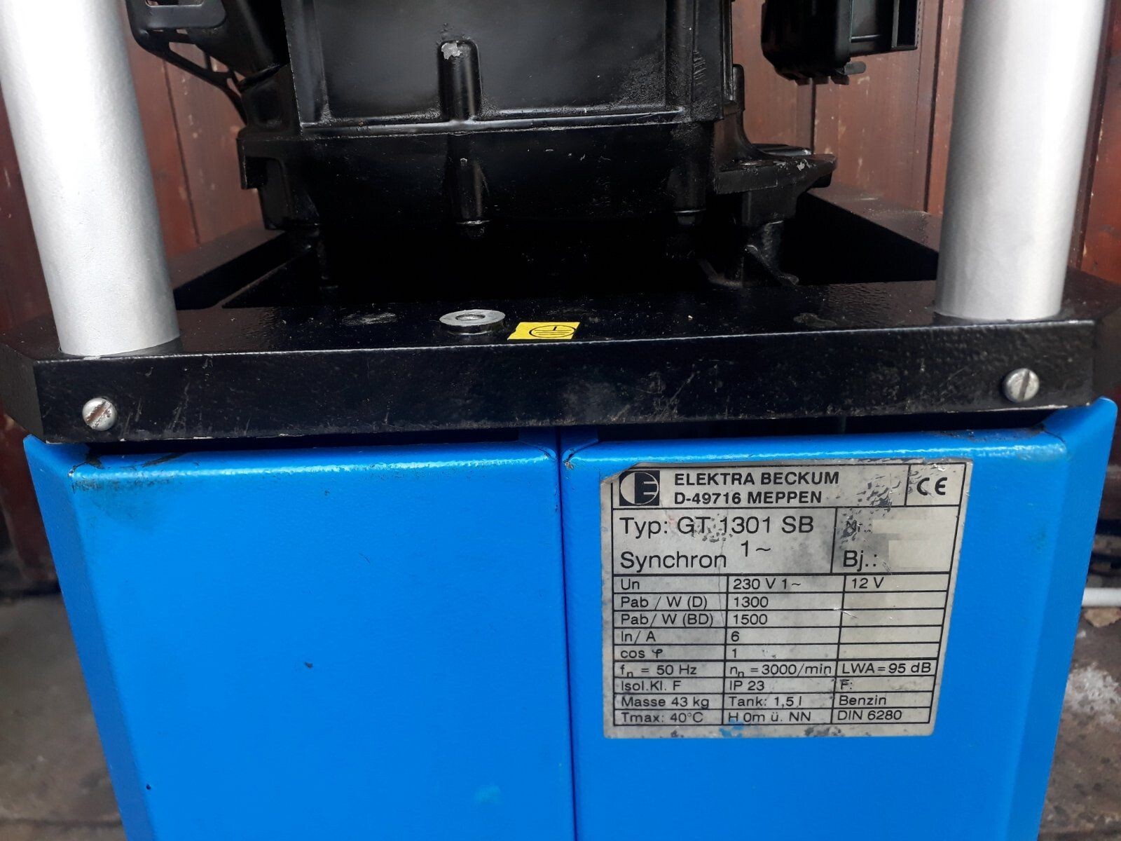 Elektra Beckum Stromerzeuger GT 1301 SB Synchron Stromgenerator ...