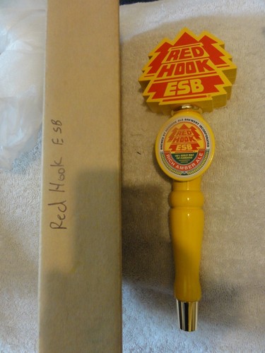 Red Hook ESB Beer Tap Handle NEW in BOX wooden cool tap 10" Rich amber ...