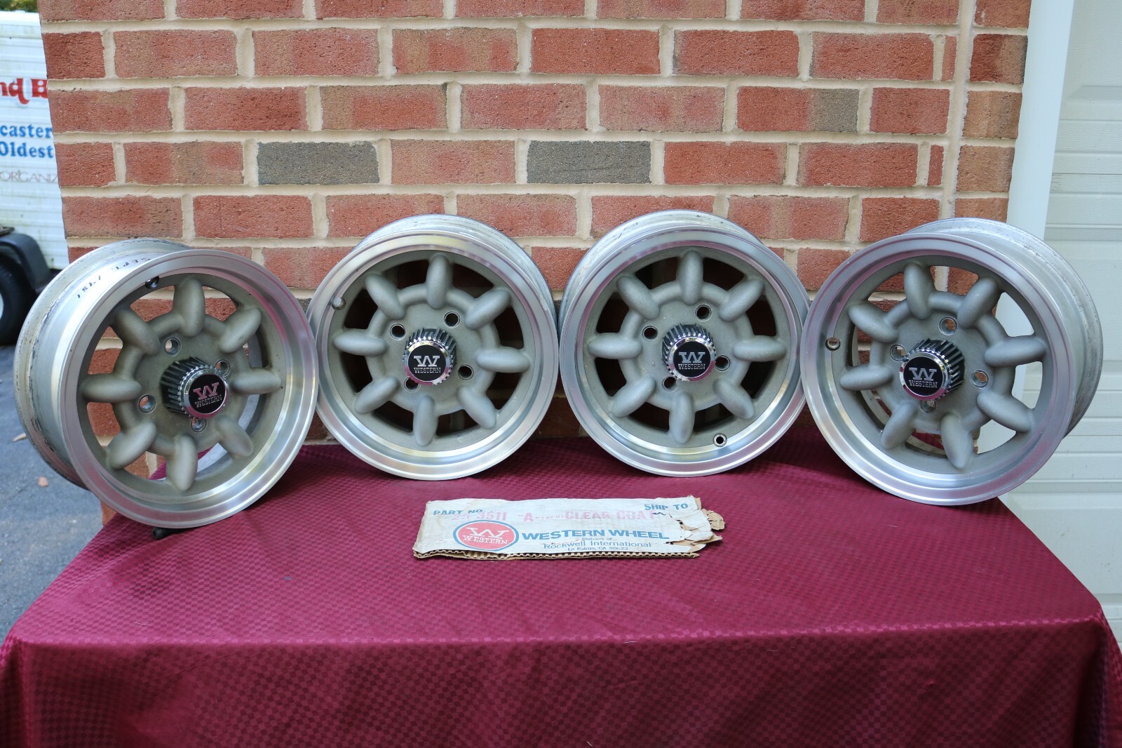 Vintage Western Superlite 13x5 Aluminum Wheels Mazda RX7 Datsun B210 ...