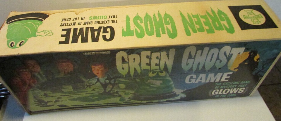 vintage Transogram Green Ghost game glow in the dark Halloween not ...