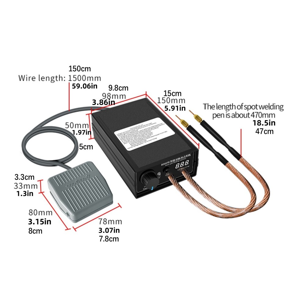 Battery Welding Machine Portable Mini DIY Spot Welder Machine 18650 ...