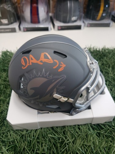 🔥🏈DE'VON DEVON ACHANE SIGNED MIAMI DOLPHINS SLATE SPEED MINI HELMET ...