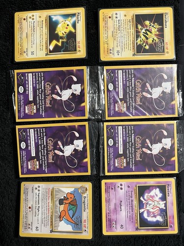 4x SEALED Black Star Promo WB Movie Pokemon Cards #2-5 PIKACHU ...