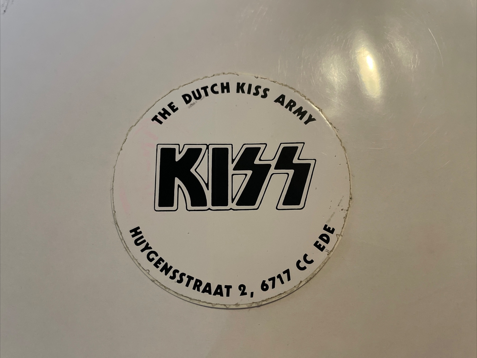 Kiss - 2 Dutch Kiss Army .1976 Stickers Aucoin era. scarce finds these ...