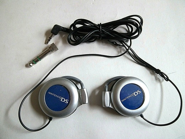 Nintendo DS Headset Earphones w/Ear-Hooks and Headphone Jack Adapter ...