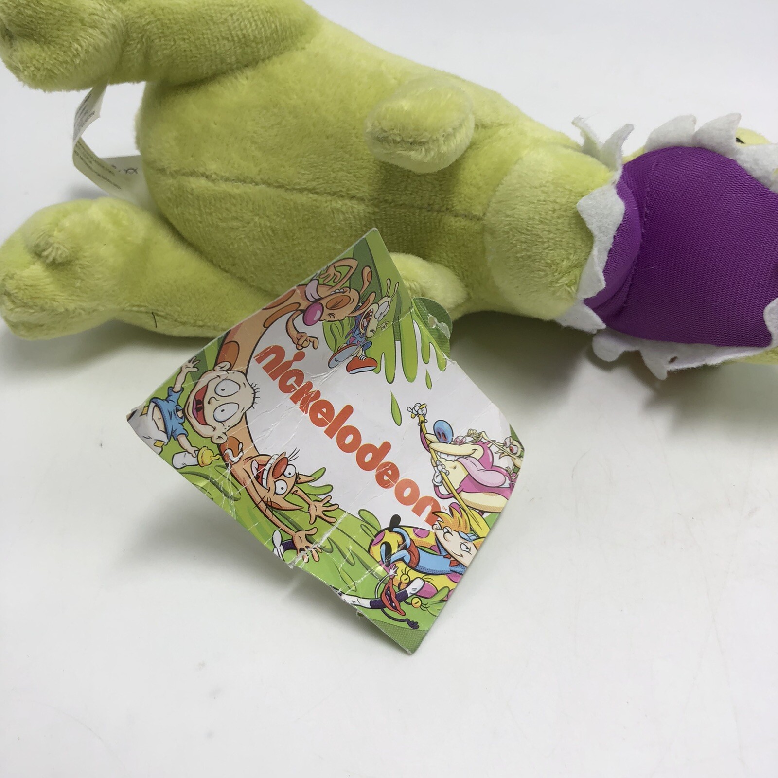 Rugrats 11" Reptar Plush Dinosaur Nickelodeon Stuffed Animal Toy 90's ...