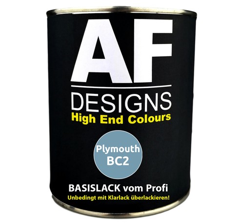 1L Basislack Plymouth BC2 Light Blue Metallic Spritzfertig Autolack ...