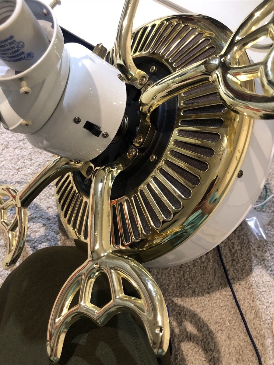 Bad 80s Brass Ceiling Fan
