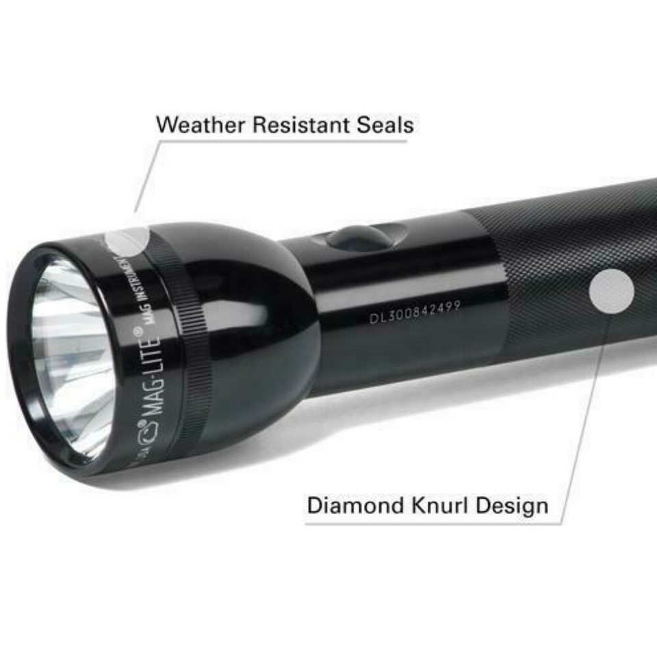 Maglite 4D Pro Xenon Torch Flashlight 267 Metres 4-Cell D Mag-Lite USA ...