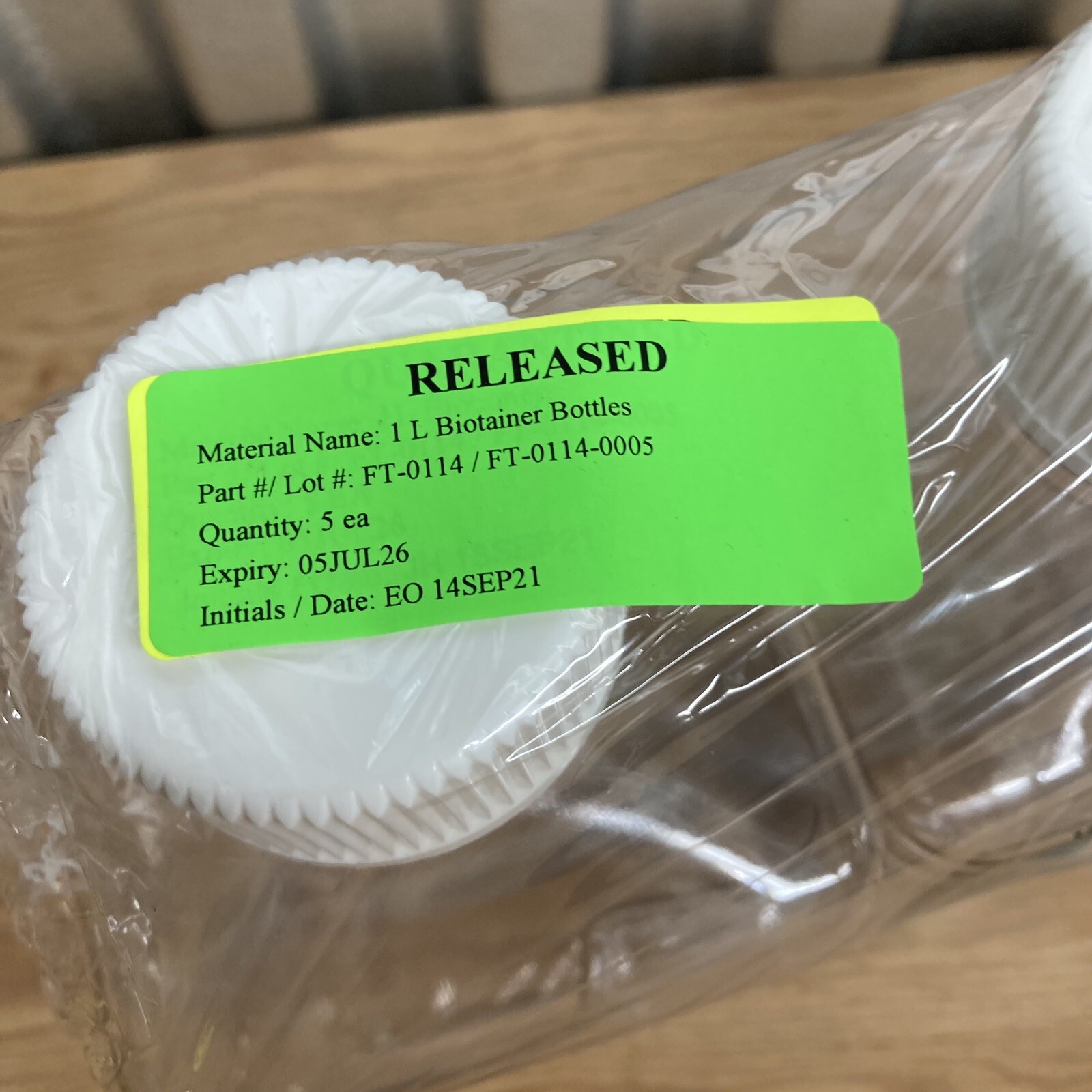 ThermoFisher 3110-42 1000ml 1L Nalgene PETG Biotainer Sterile Bottles ...