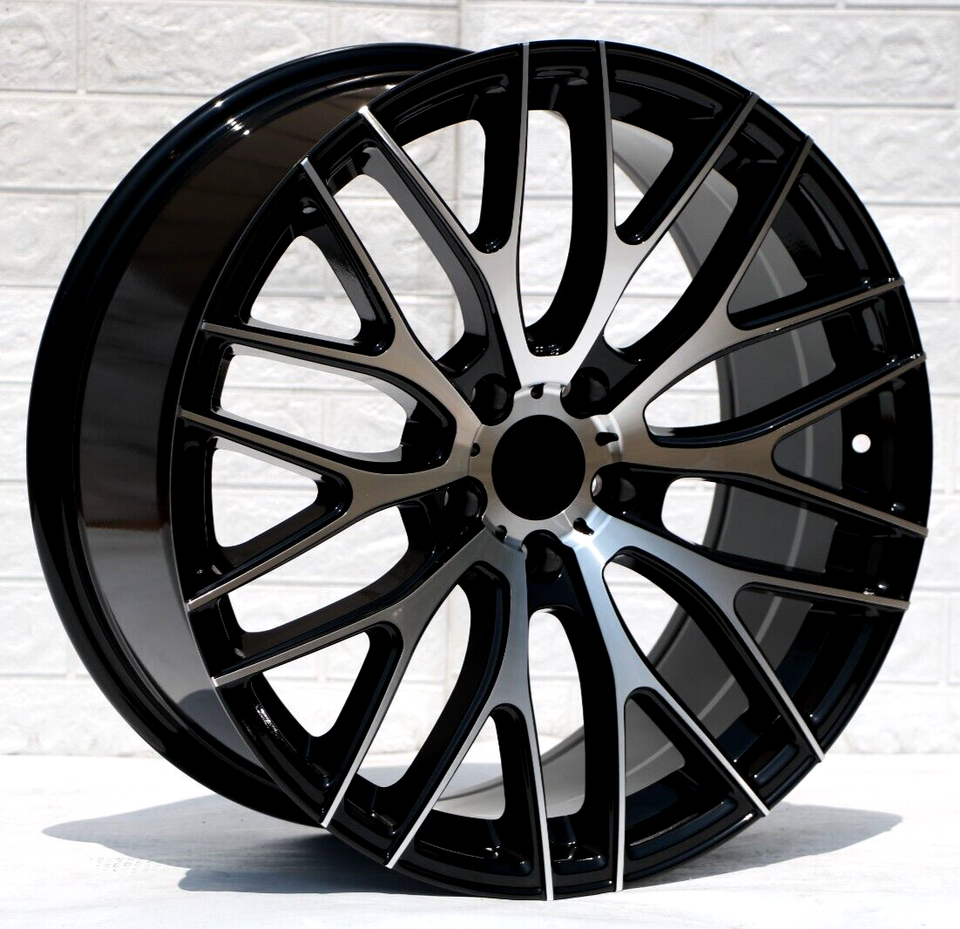 4PCS 19X8.5 5X114.3 +35 WHEELS HYPER BLACK RIMS FIT TESLA MODEL 3 MODEL ...