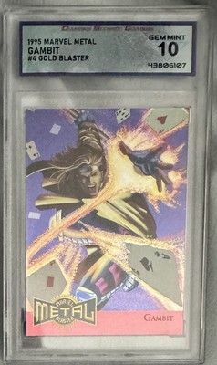 1995 Marvel Metal Blaster #4 Gambit DSG 10 GEM MINT | eBay