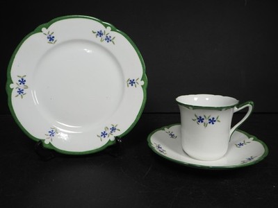 Antique Wileman Foley "Shelley" Bone China Trio Set Tea Cup, Saucer ...