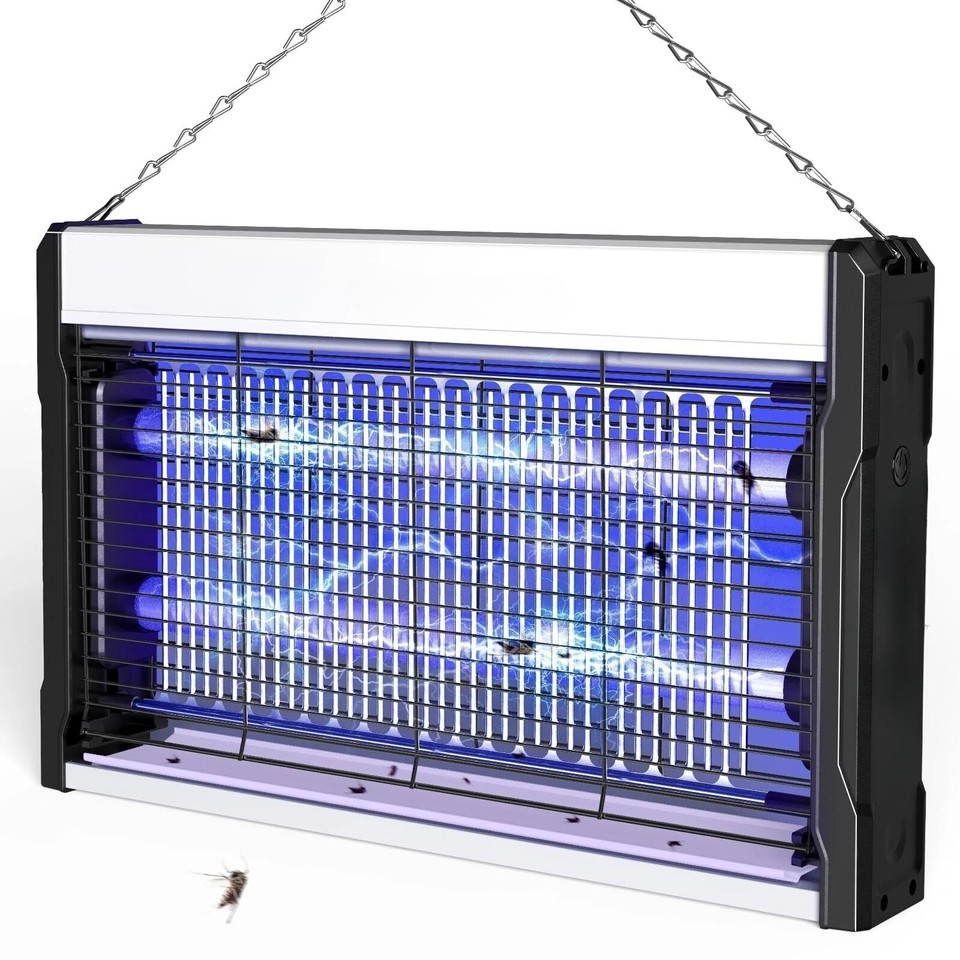 Electric Bug Zapper 3200V Mosquito Zapper Killer,w/Hanging Chain LED ...