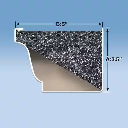 Gutter Leaf Guard Filter Foam Insert Plastic Rain K-Style Snap Lock In ...