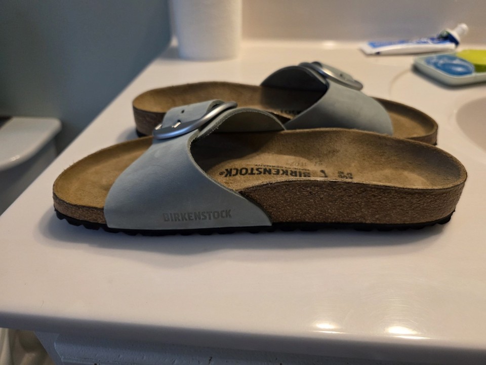 Birkenstock Madrid Women's Big Buckle Sandals - Sage GREEN , Sz 40/9 ...