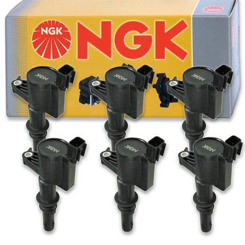 6 pc NGK 48717 U5150 Ignition Coils for IC558SB IC558 GN10182 FD508T ...