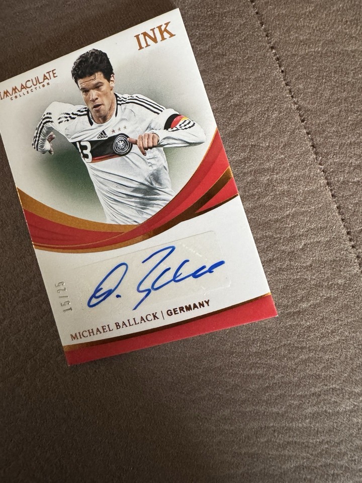 PANINI IMMACULATE INK 2018 2019 GERMANY MICHAEL BALLACK AUTO AUTOGRAPH ...