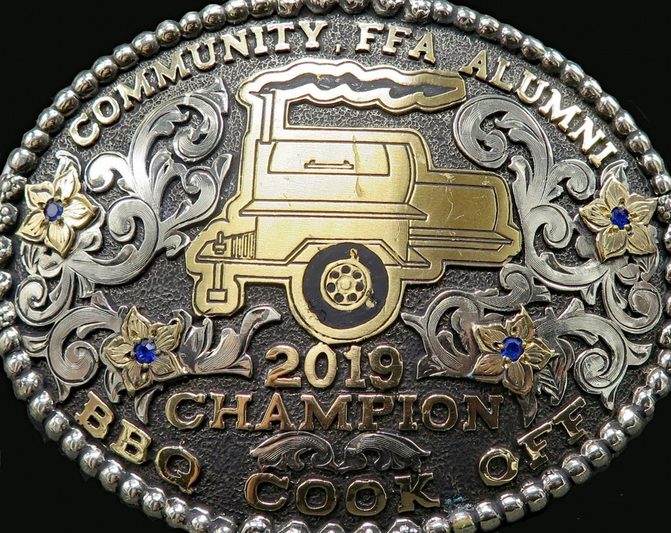 Community FFA Alumni BBQ Cook Off Champion 2019 Trophy Belt Buckle | eBay