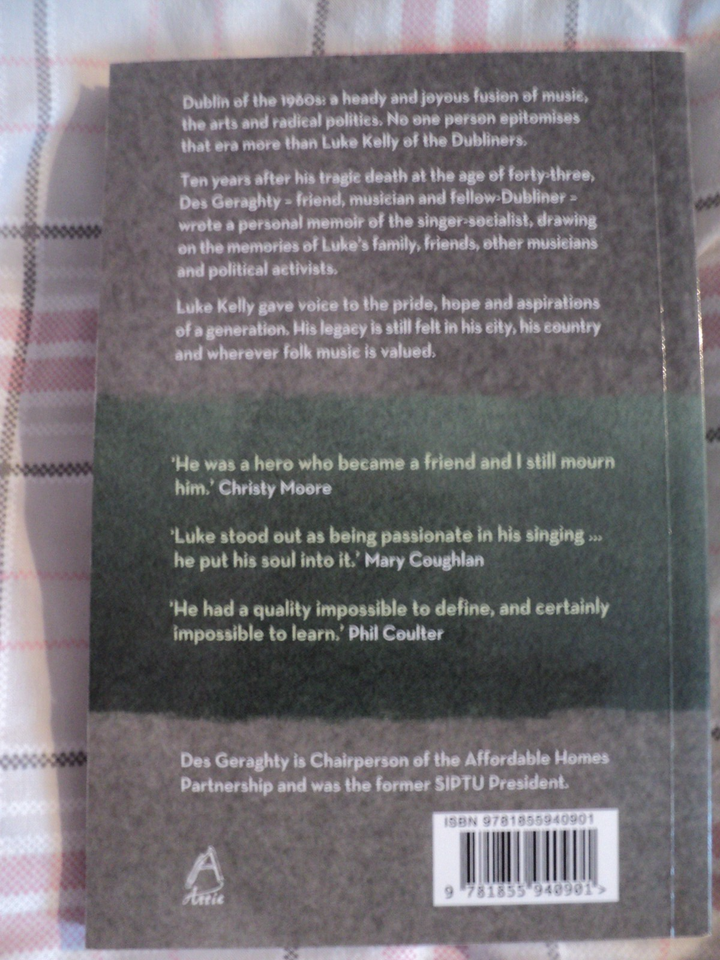 LUKE KELLY A MEMOIR PAPERBACK BOOK DES GERAGHTY | eBay UK