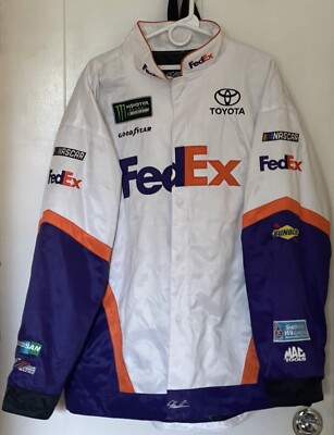 Nascar Racing Jacket Fedex #11 Denny Hamlin | eBay