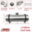 💥Universal Fuel Tank/Gas Tank 6'' x 18'' 2 Gallon 1/4 NPT Spun Round ...