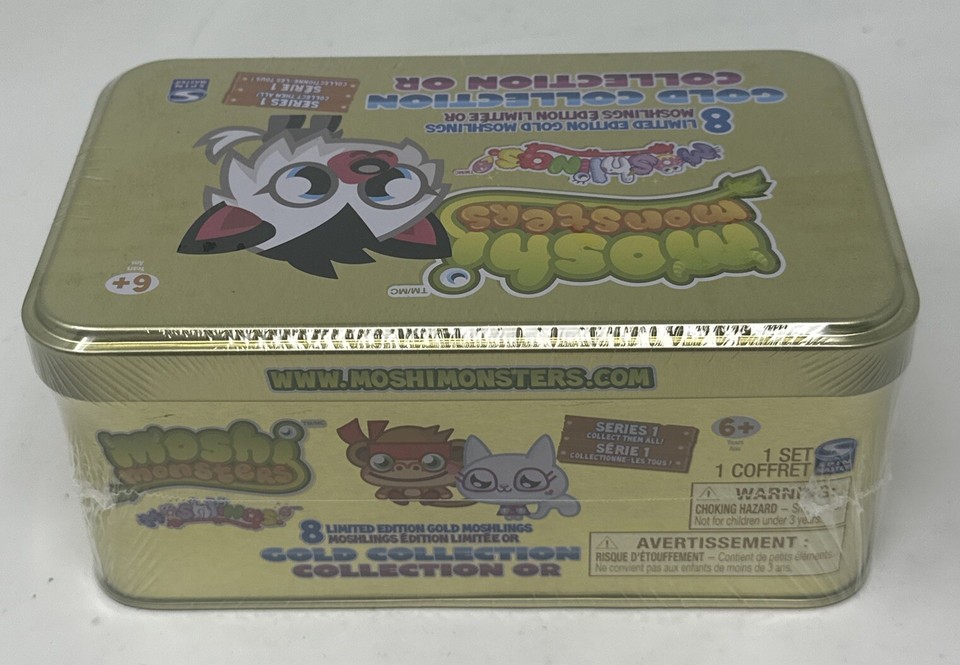 MOSHI MONSTERS -Limited Edition- Gold Collection Tin with Monster ...