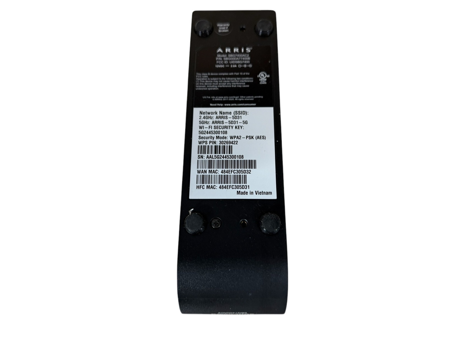 ARRIS SURFboard SBG7400AC2 DOCSIS 3.0 Cable Modem & AC2350 Dual-Band ...