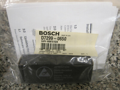 New Bosch D7299-0650 Update Kit D7212-V6.50 For D7212 Alarm ...