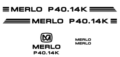 P 40.14 K MERLO DECAL KIT STICKER 40 14 PANORAMIC MULTIFARMER ...