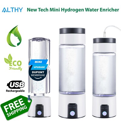 Hydrogen Water Enricher Portable Mini Bottle SPE PEM Maker Ionizer ...