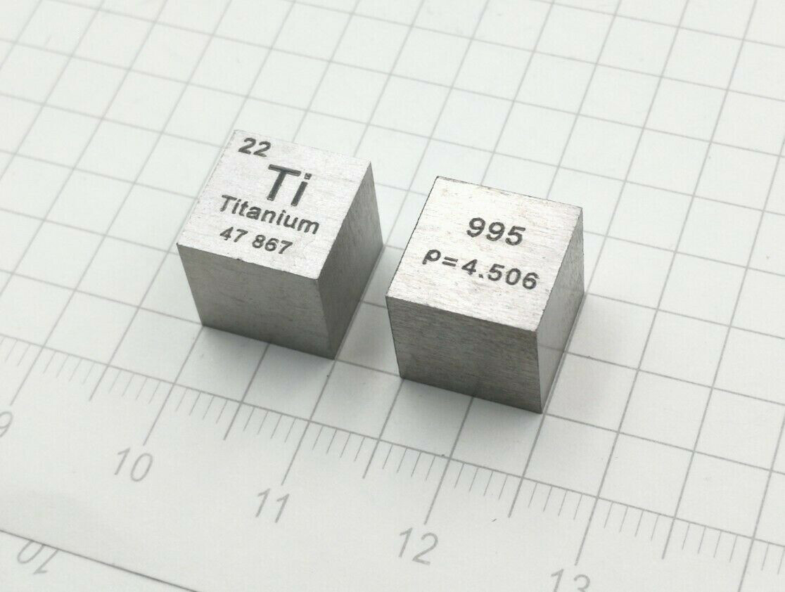 High Purity Titanium Metal 10mm Density Cube 99.95% Pure for Element ...