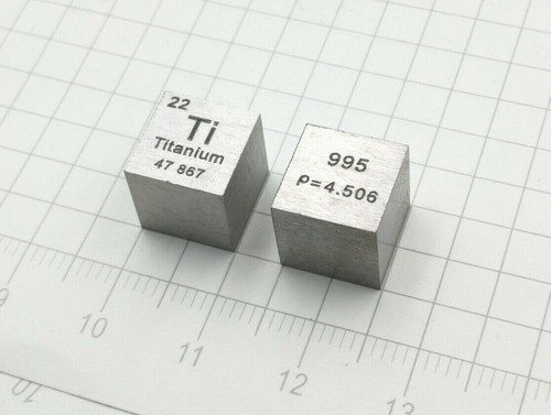 High Purity Titanium Metal 10mm Density Cube 99.95% Pure for Element ...