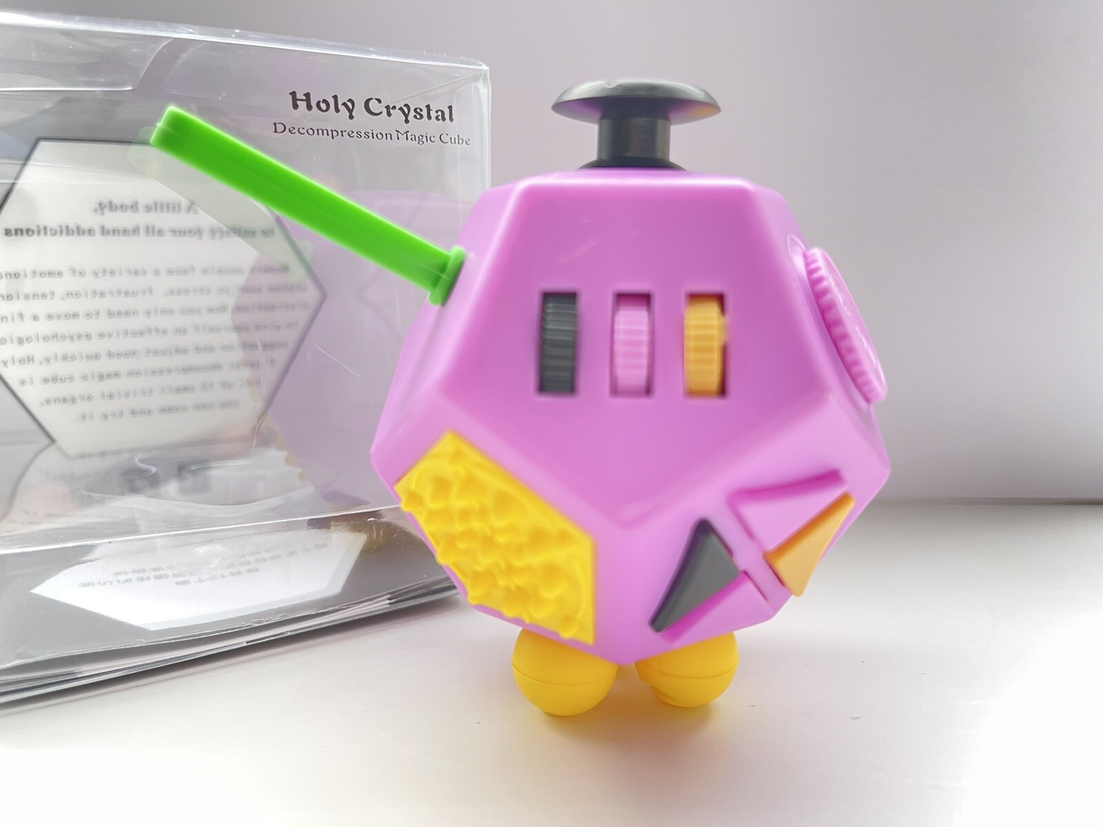 Fidget Cube Hexagon 12 Side Desk Childrens Toy Adult Stress Relief ...