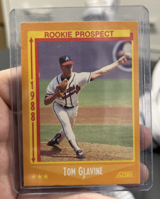 Rookie 1988 Score Prospect TOM GLAVINE #638 CARD HOF Mint Condition! | eBay