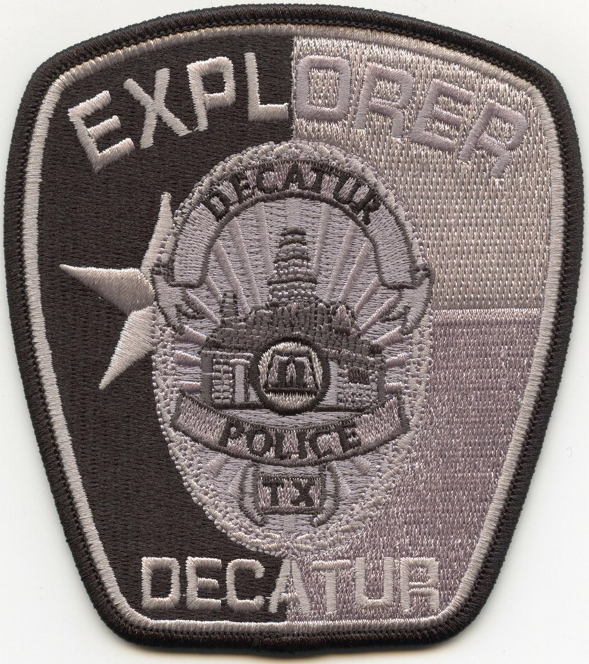 DECATUR TEXAS Patch Lot Trade Stock 10 Police Patches EXPLORER POLICE ...